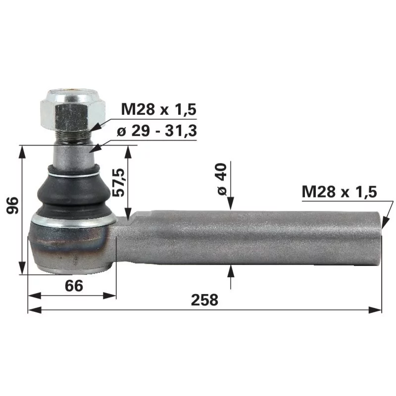 John-deere tractor steering ball joint