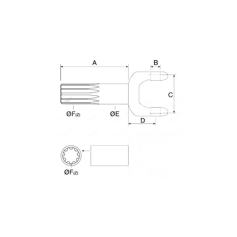 DEMI ARBRE DE CARDAN EXTERIEUR DROIT 5191549
