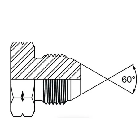 BOUCHON HYDRAULIQUE MALE JIS M33 X 1,5 CONE 60°
