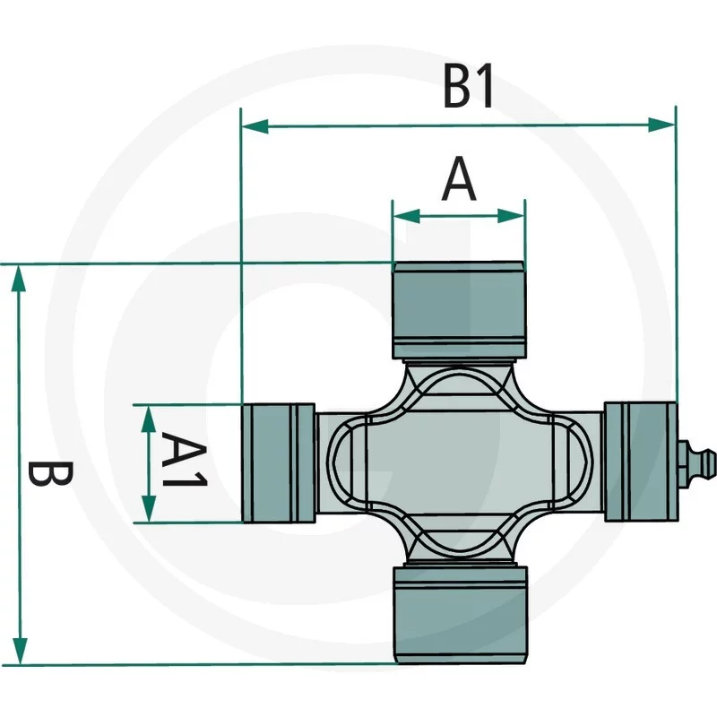 Croisillon de cardan agricole, croisillon cardan grand angle, presse ...