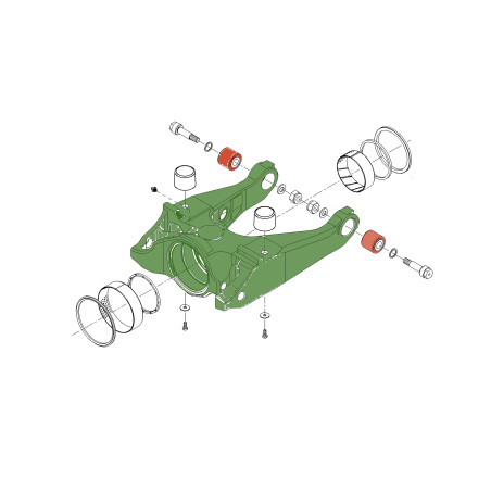 SILENTBLOC FRONT AXLE CRADLE FOR FENDT