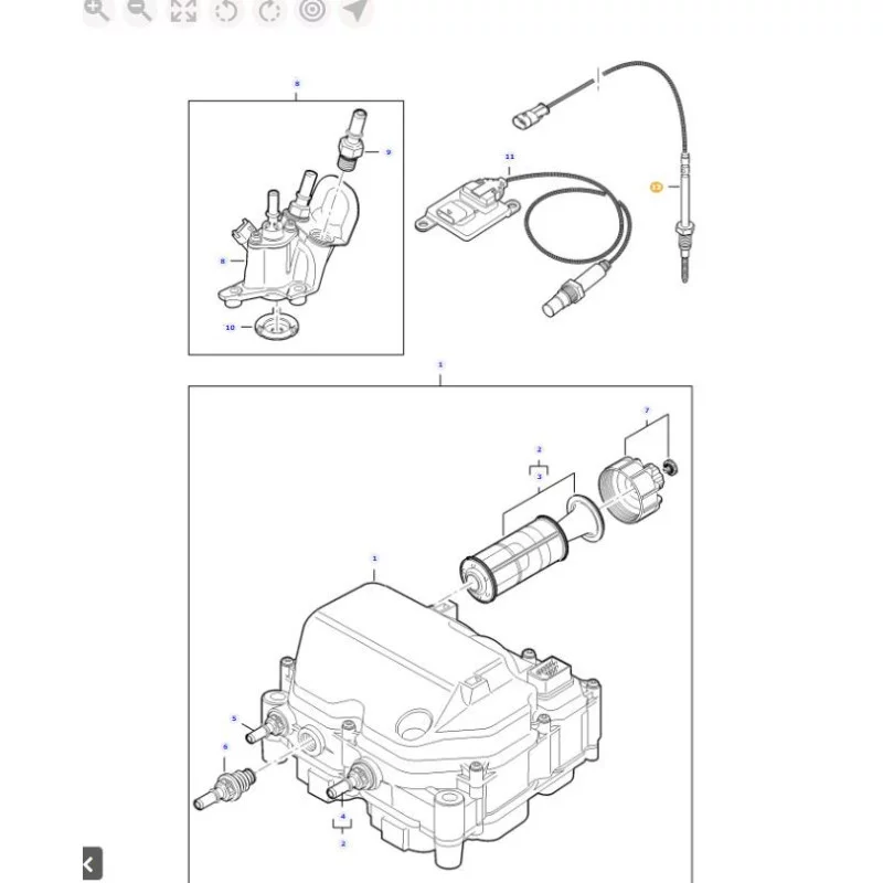 NOx sensor for tractors Massey Ferguson Fendt Valtra ref.ACX248097A