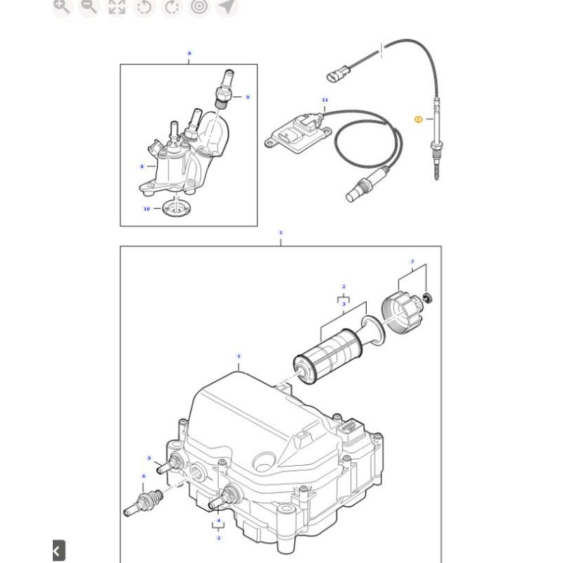 ADblue® injection unit for Massey Ferguson Fendt Valtra V837074845