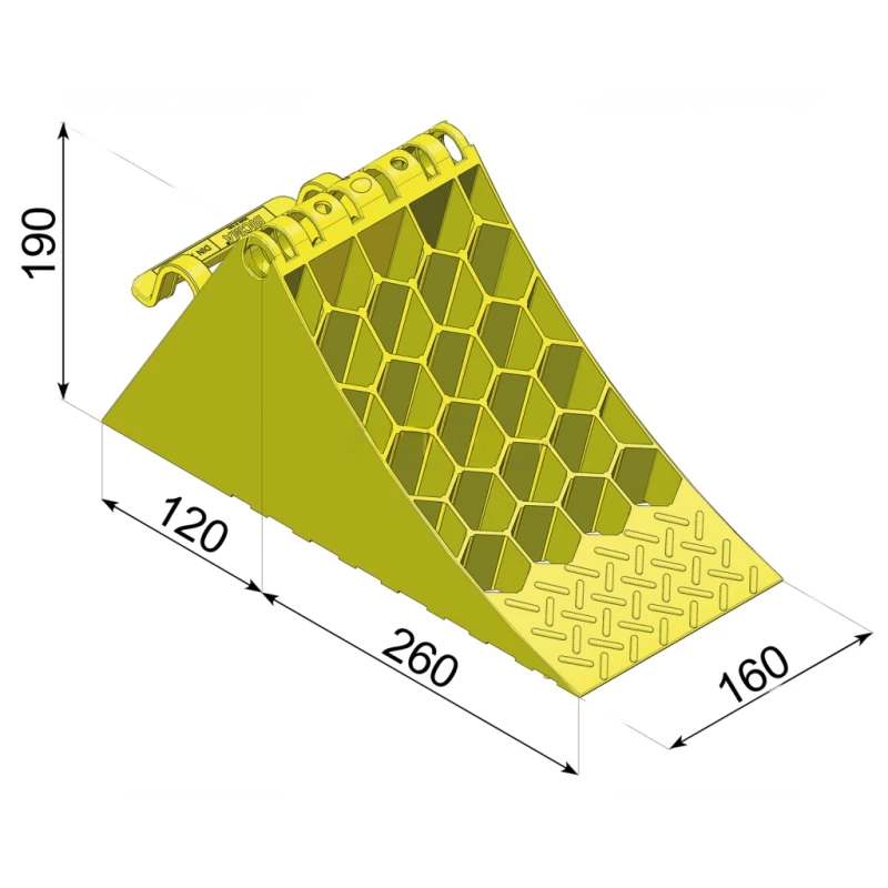 CALE DE ROUE REMORQUE POIDS LOURDS 5000 KG