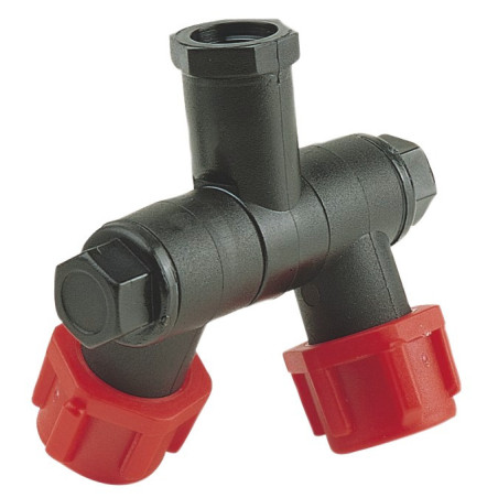 Double jointed jet with threaded ferrule and FEMALE connection