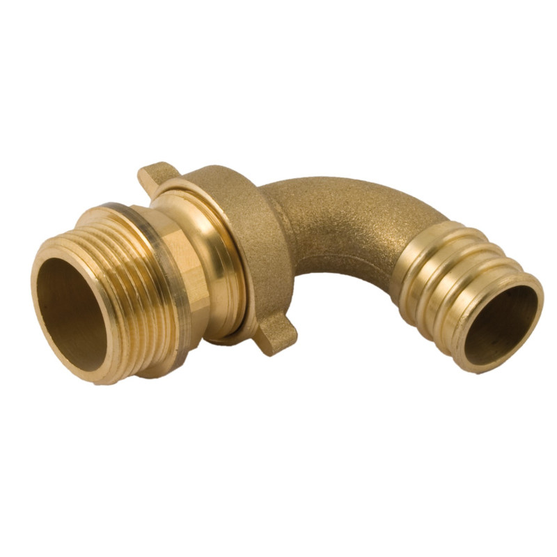 3-Part 1" 25mm Brass Curved Pipe Fitting - CPCR13565