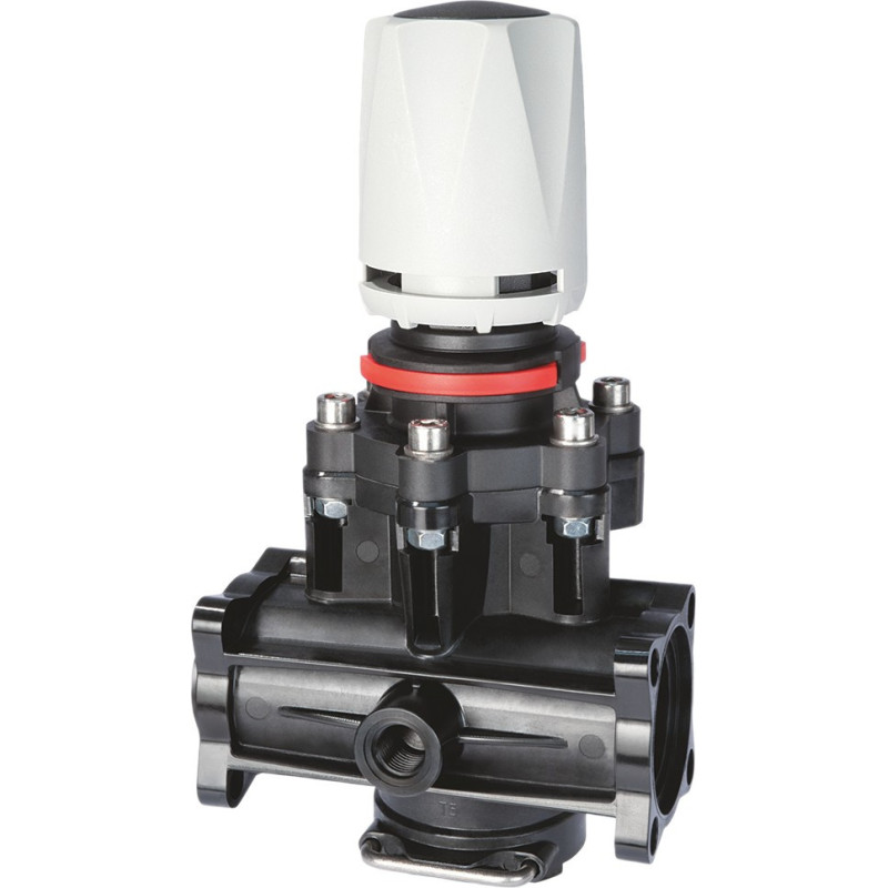 Manual diaphragm regulating valve