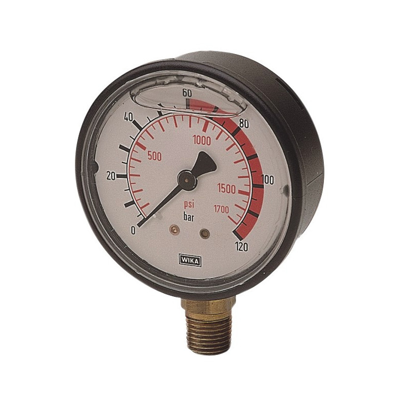 Glycerine Pressure Gauge Ø63 mm 0-60 Bar 1/4" Gas CPCR978 - High Accuracy