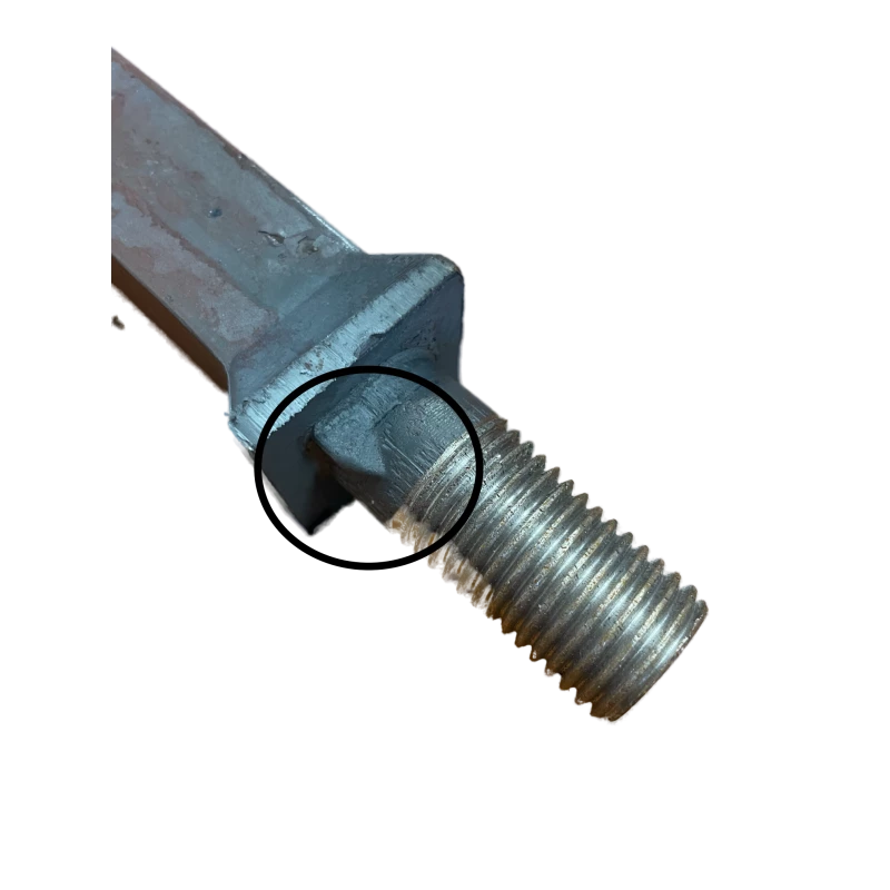 DENT DE HERSE PLATE A ERGOT 250 X 25 X 25 MM