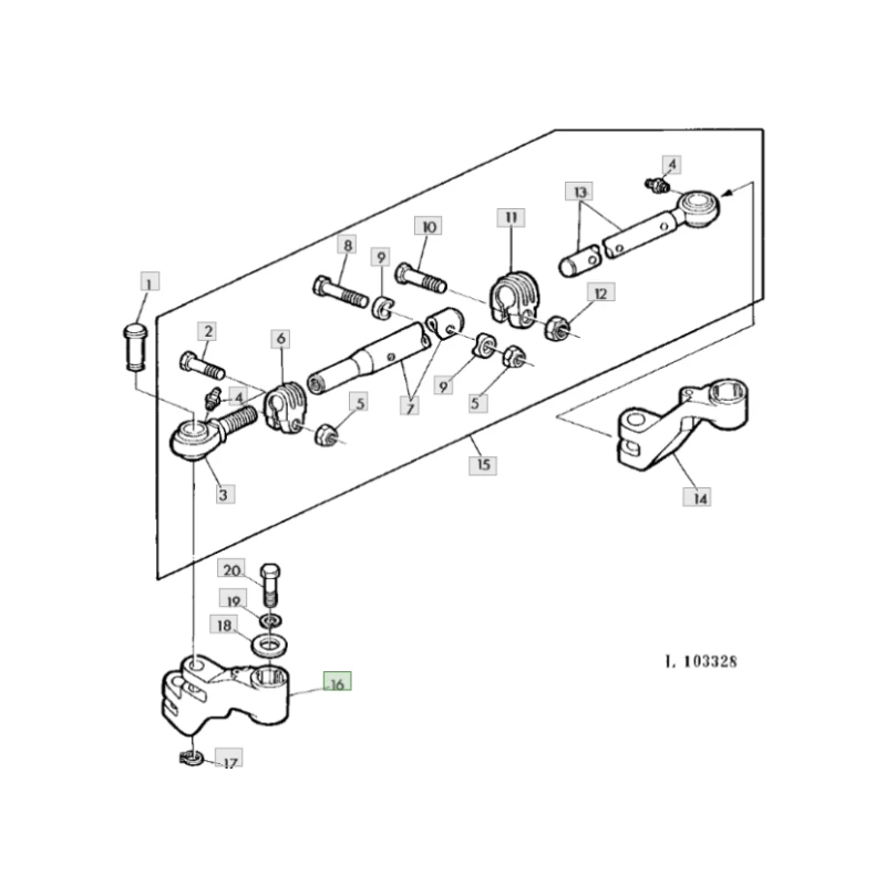 Brazos de dirección para tractores John Deere 1640 - 2040 - 2140 - 3040 ...