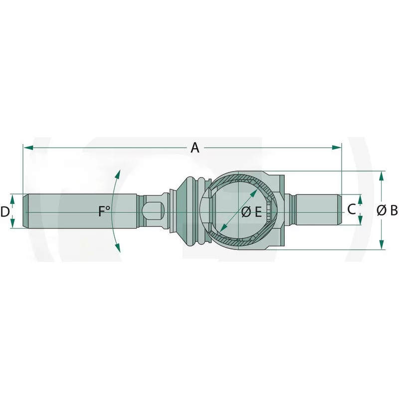 AXIAL BALL JOINT FOR TRACTOR FENDT