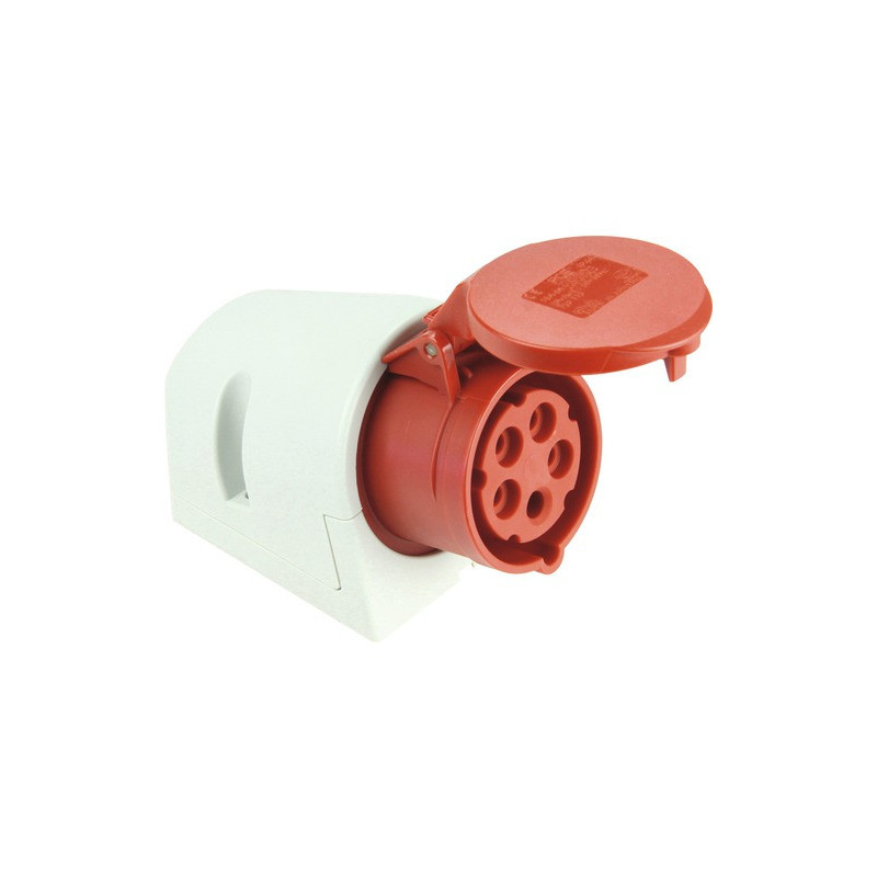 CEE wall socket 4P+T 16A - 400V | IEC 60309 standard, surface mounting