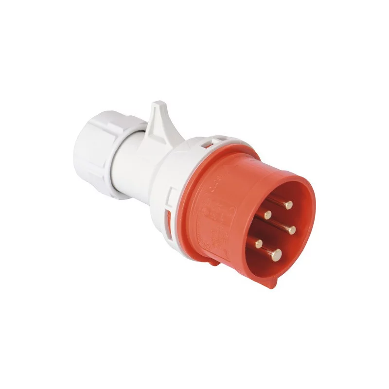CEE socket 32A 400V 4P+T red | IEC 60309, IP44, screw terminal