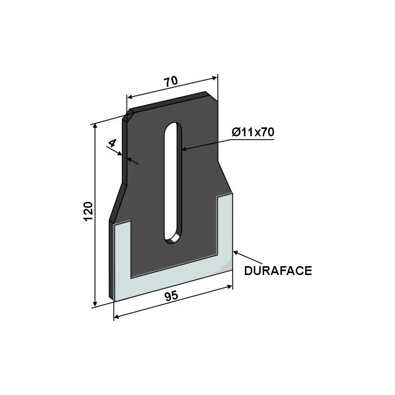 PACKER ROLLER SCRAPER FOR MASCHIO GASPARDO DURAFACE 120X95 MM 51-M203.D ...
