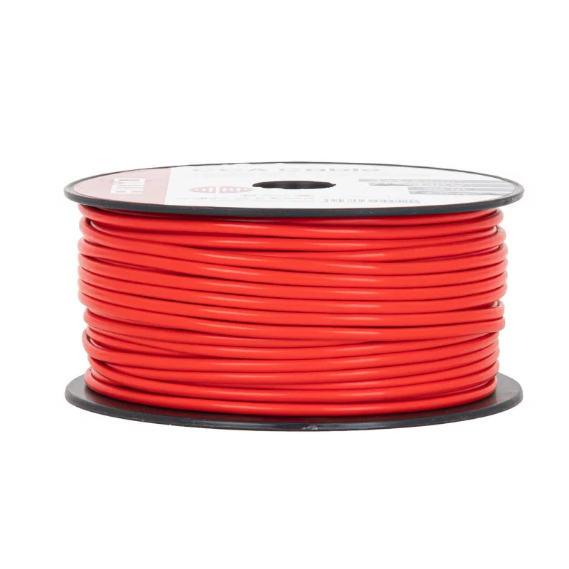 Fil électrique rouge 1x1,5 mm² – Bobine 50 m – 12/230 V