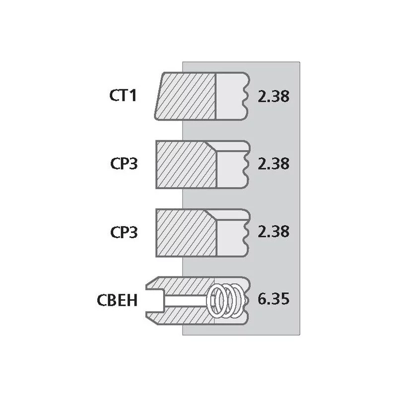 JEU DE SEGMENTS MOTEUR A4,248 D 101,05MM (4 SEGMENTS )