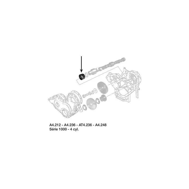 Bague d arbre a cames 734883m1 pour massey ferguson