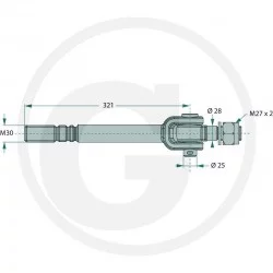 STABILISATEUR DE RELEVAGE Tracteur Deutz Agrotron 120MKIII, pièces ...