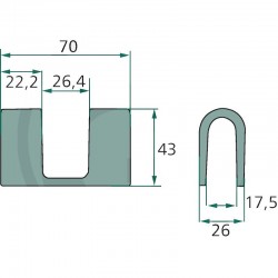 Porte doigt conditionneur faucheuse krone AM203 - AM243 - AM283 - 139535.3