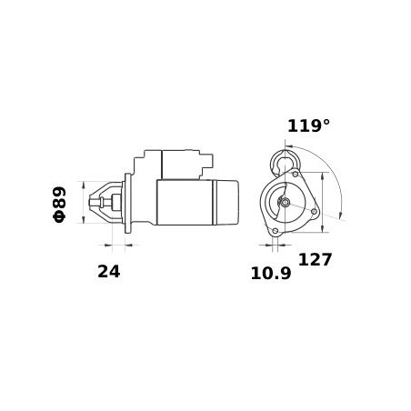 ISKRA 12V 4.2KW IS 1105 STARTER
