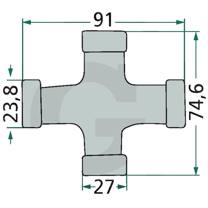 Croisillon de cardan agricole, croisillon cardan grand angle, presse ...