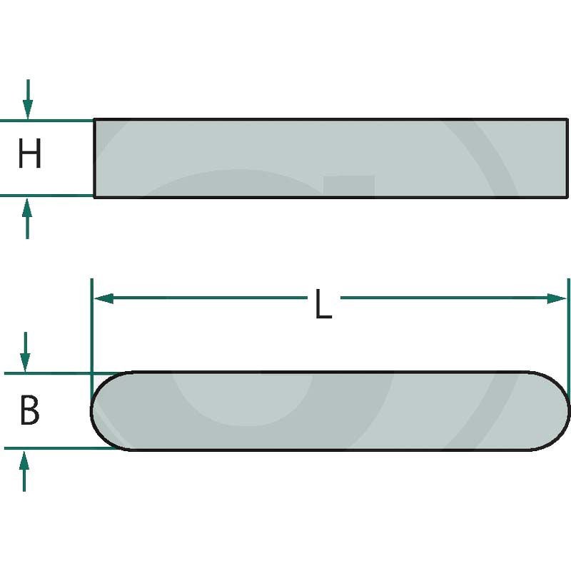 Clavette parallele 12x8x63