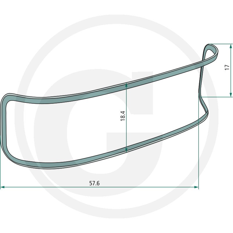 Vitre de rechange pour calandre de phares john deere série 6030, 7030
